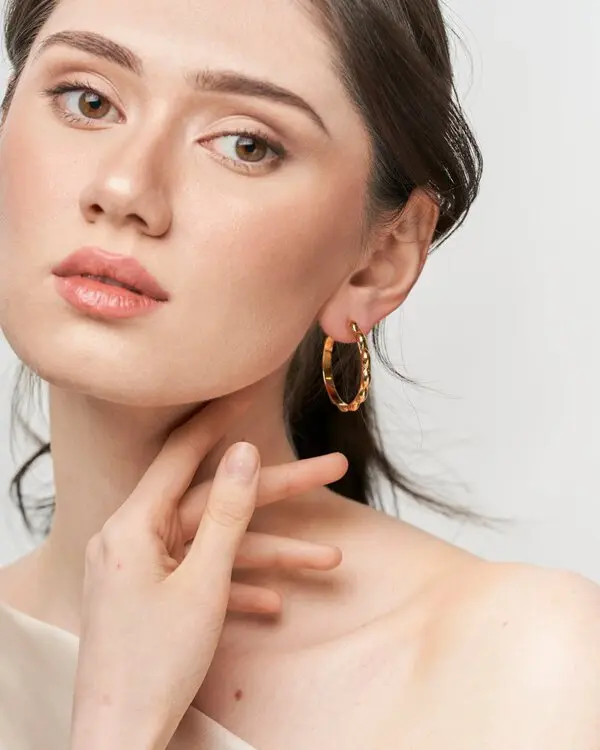SOPHIE BLAKE Large Selena Hoop Earrings - Gold