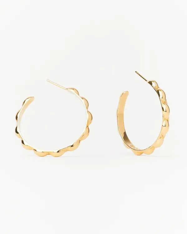 SOPHIE BLAKE Large Selena Hoop Earrings - Gold