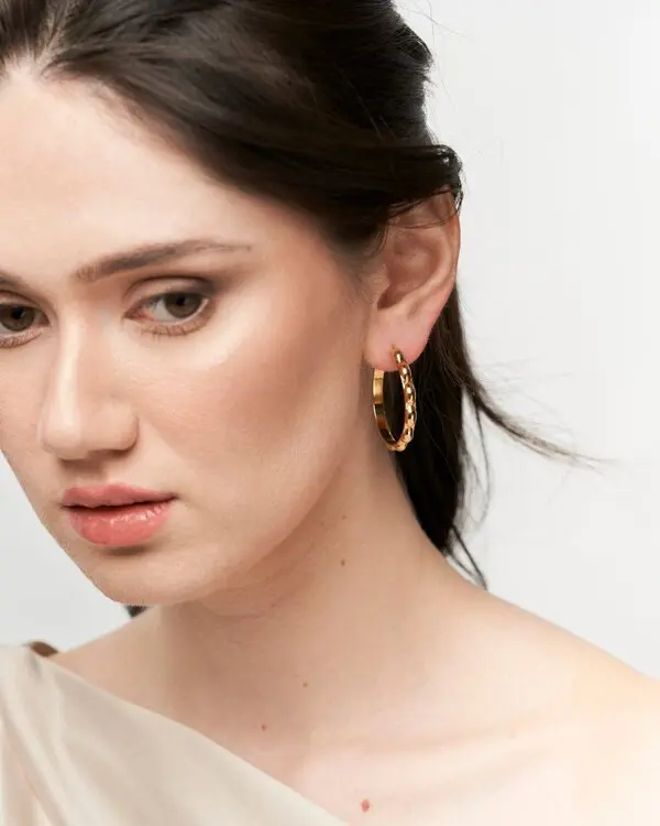SOPHIE BLAKE Large Selena Hoop Earrings - Gold