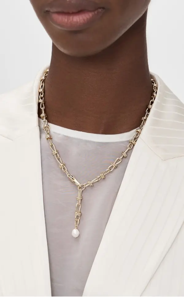 SOPHIE BLAKE Tyla Love Knot Chain Necklace - Gold