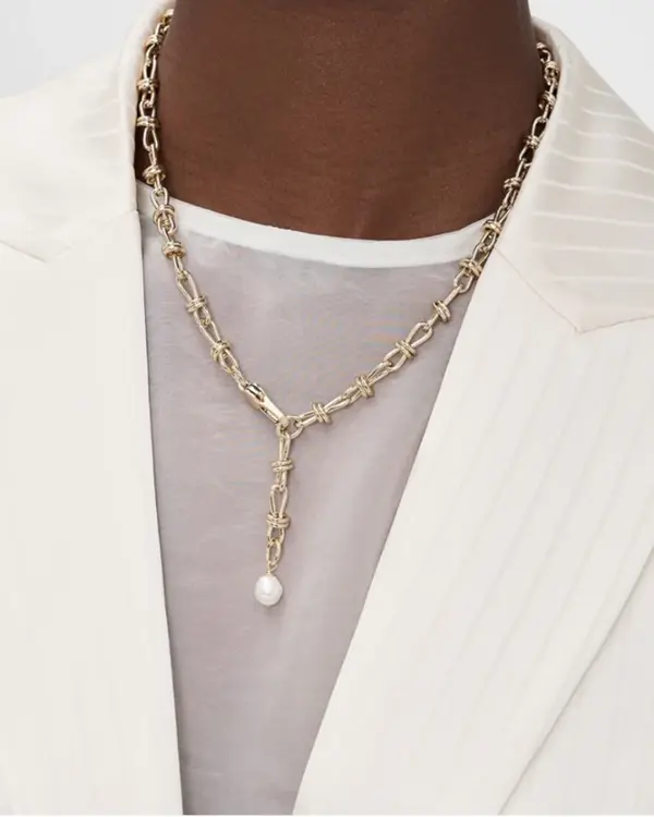 SOPHIE BLAKE Tyla Love Knot Chain Necklace - Gold