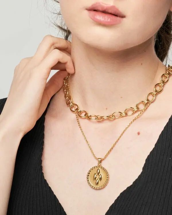 SOPHIE BLAKE Marta Medallion Pendant Necklace - Gold