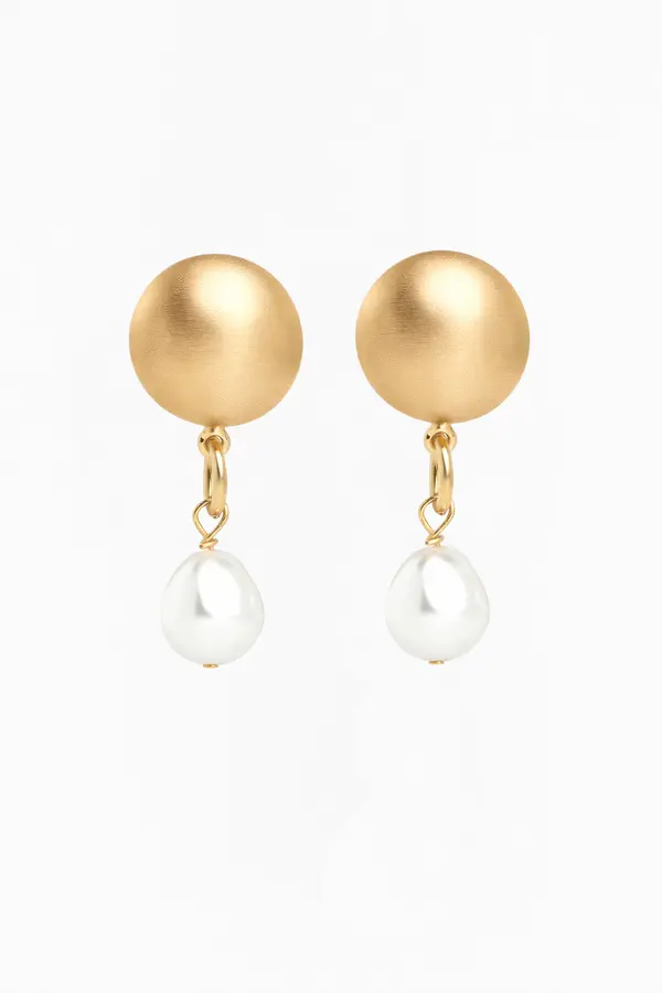 SOPHIE BLAKE Sol Pearl Drop Earrings - Gold