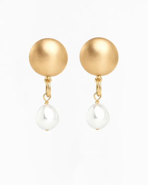 SOPHIE BLAKE Sol Pearl Drop Earrings - Gold