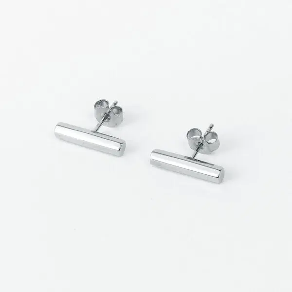 SOPHIE BLAKE Lisa Bar Stud Earrings - Silver