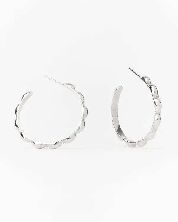 SOPHIE BLAKE Large Selena Hoop Earrings - Silver