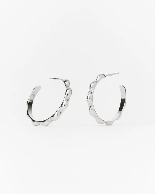 SOPHIE BLAKE Small Selena Hoop Earrings - Silver