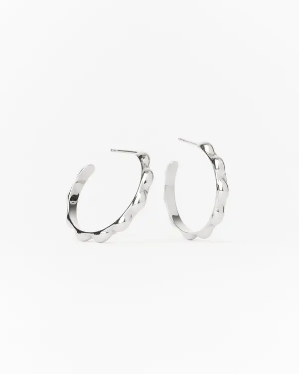 SOPHIE BLAKE Small Selena Hoop Earrings - Silver