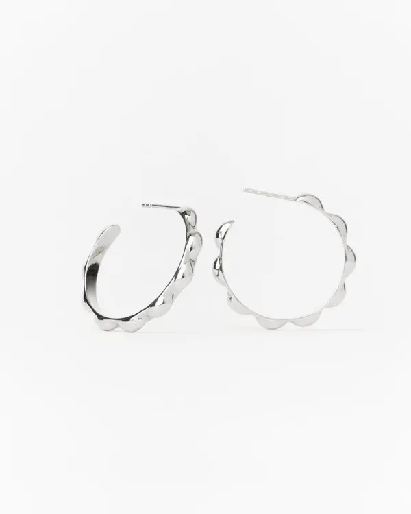 SOPHIE BLAKE Small Selena Hoop Earrings - Silver