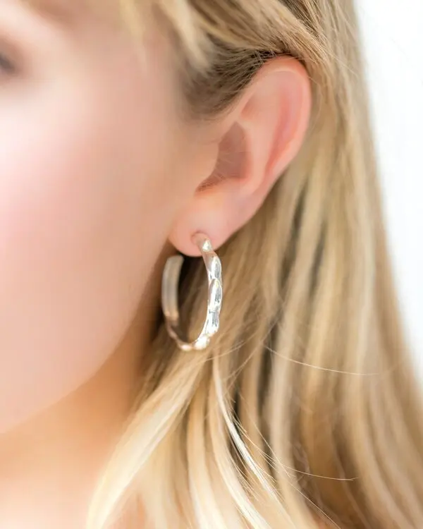 SOPHIE BLAKE Small Selena Hoop Earrings - Silver