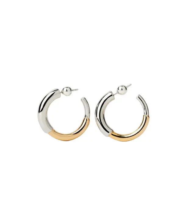 SOPHIE BLAKE Two-tone Maggie Hoop Earrings - Gold