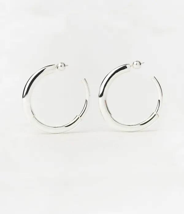 SOPHIE BLAKE Medium Maggie Hoop Earrings - Silver