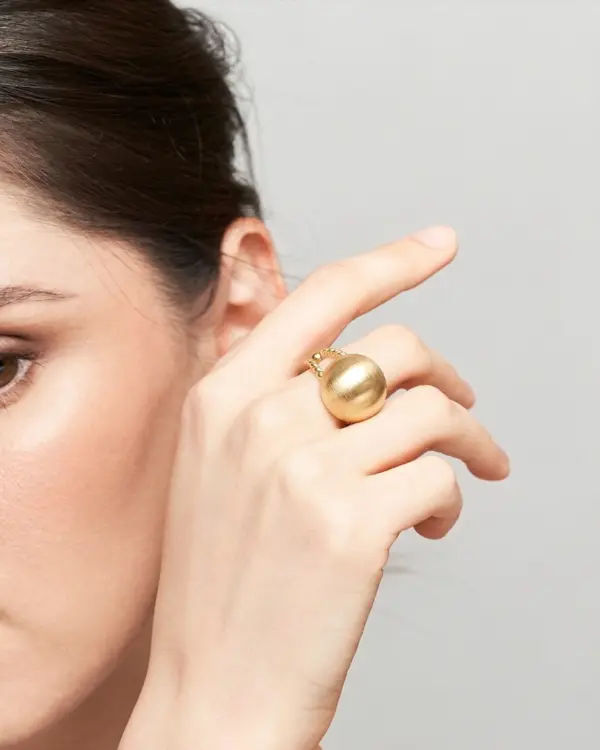 SOPHIE BLAKE Zoe Dome Ring - Gold