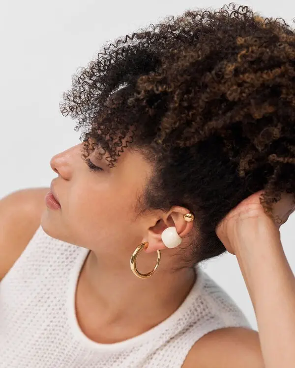 SOPHIE BLAKE Medium Maggie Hoop Earrings - Gold