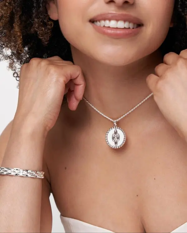 SOPHIE BLAKE Marta Medallion Pendant - Silver