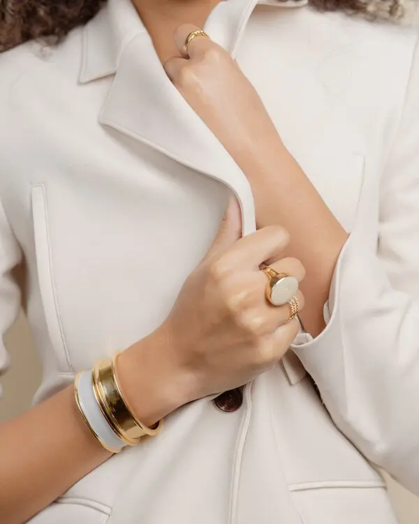 SOPHIE BLAKE Adriana Pearl Cocktail Ring - Gold