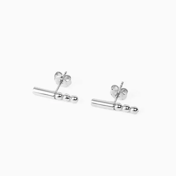 SOPHIE BLAKE Reign Bar Stud Earrings - Silver