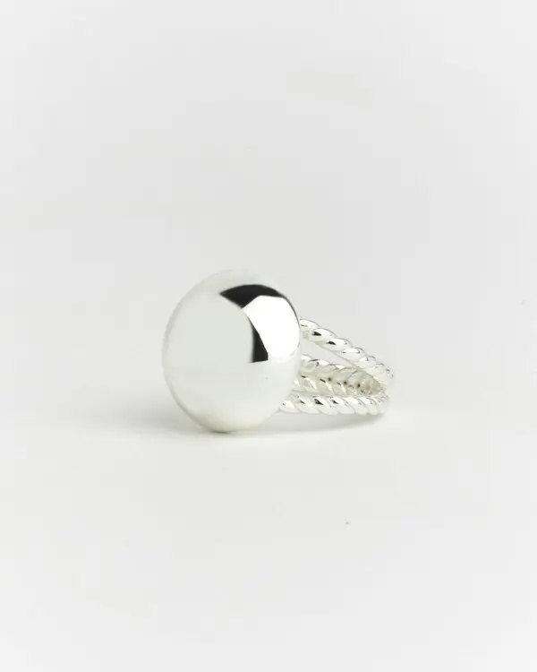 SOPHIE BLAKE Zoe Dome Ring - Silver