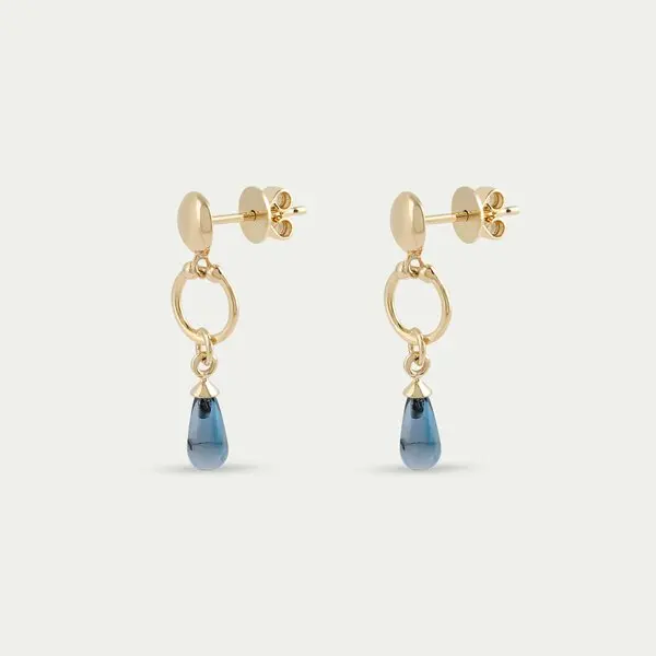 SOPHIE BLAKE Claire Blue Topaz 14k Gold Earrings