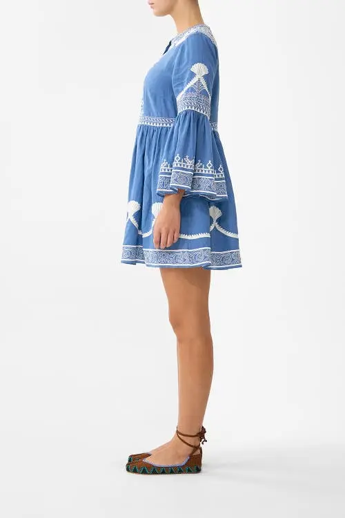 Camilla Button Through Mini Dress