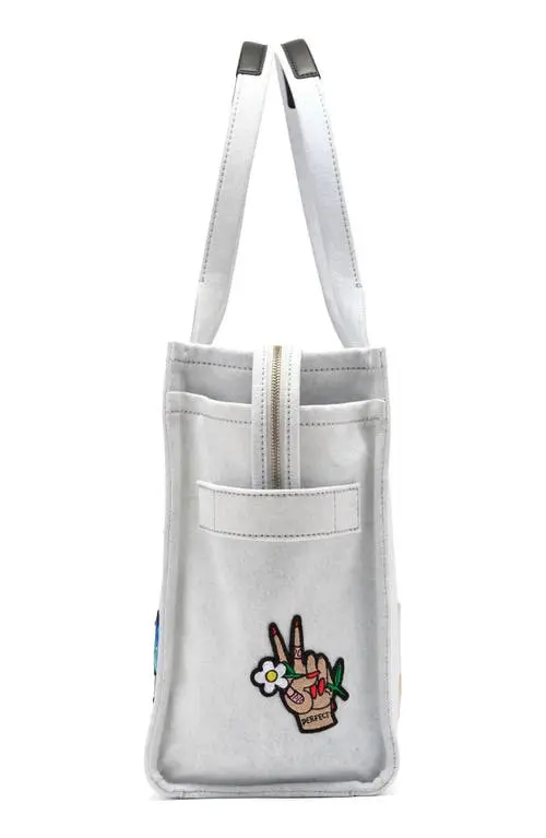 Marc Jacobs The Stripe Mesh Large Tote Bag - Light Wash
