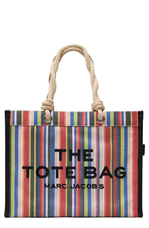 Marc Jacobs The Stripe Mesh Large Tote Bag - Red Multi