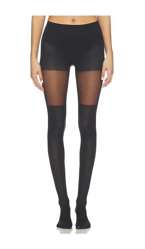 Swedish Stockings Dagmar Over The Knee Tights - Black