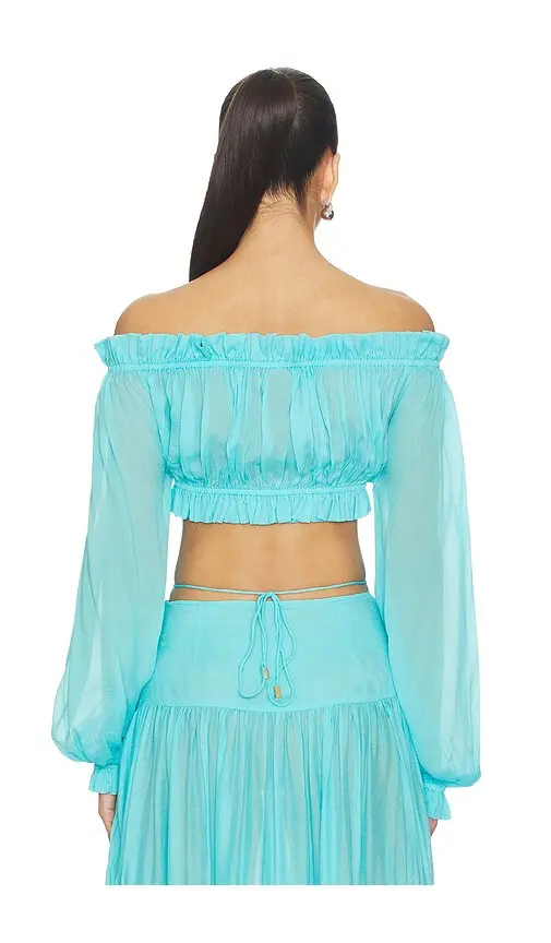 CIN CIN Off The Shoulder Cropped Top