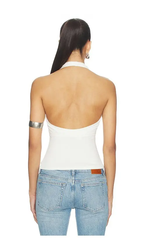 SKIMS Smooth Layers Halter Top - Egret