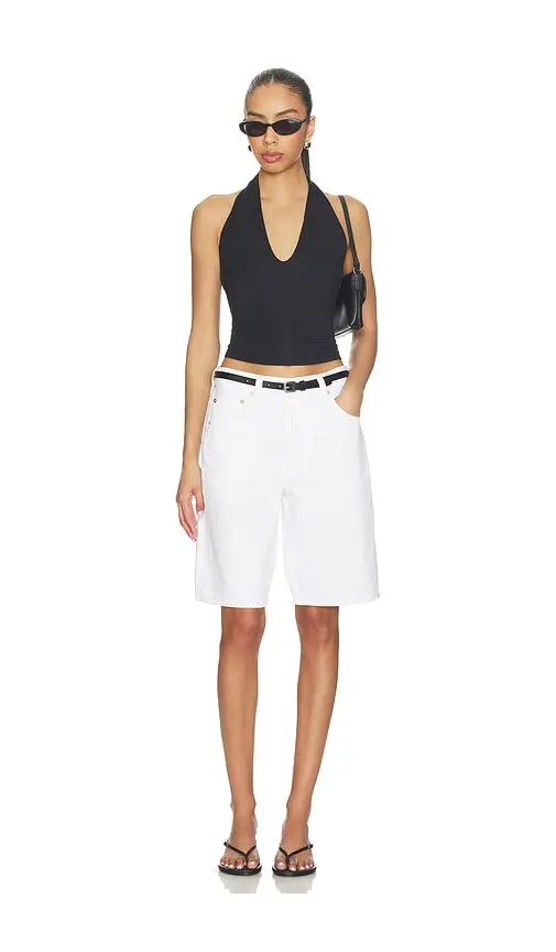SKIMS Smooth Layers Halter Top - Obsidian