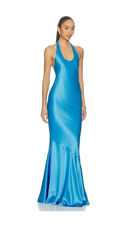 Retrofete Alison Halterneck Maxi Dress