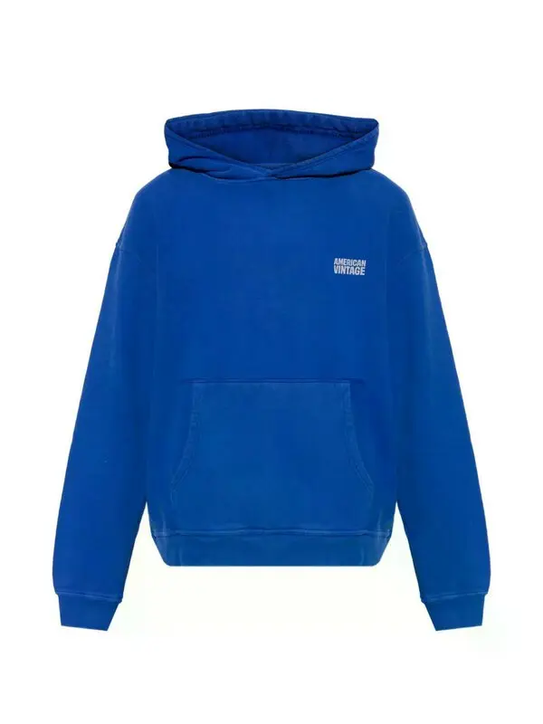 American Vintage Hooded Sweatshirt - Blue