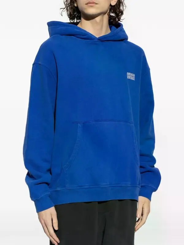 American Vintage Hooded Sweatshirt - Blue
