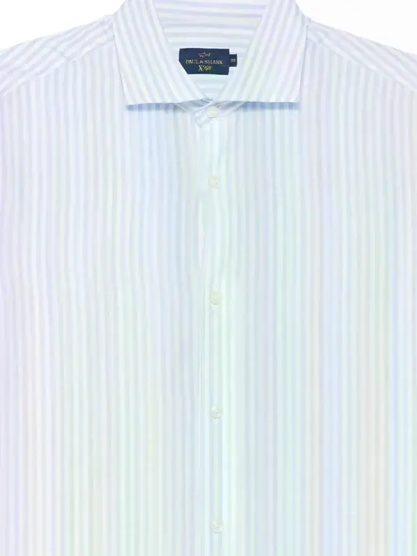 Paul & Shark Striped Buttoned Shirt - Blue