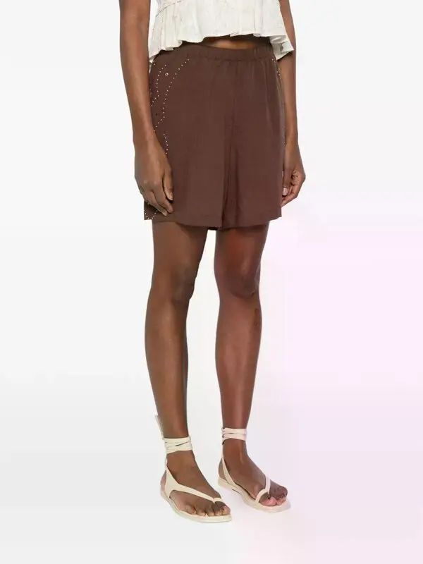 VENUJA Embellished Knee-length Shorts