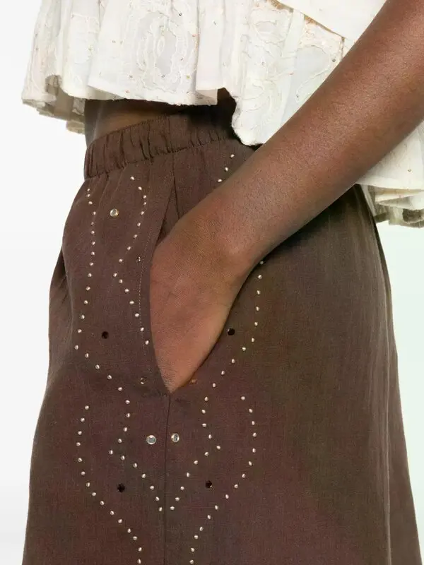 VENUJA Embellished Knee-length Shorts