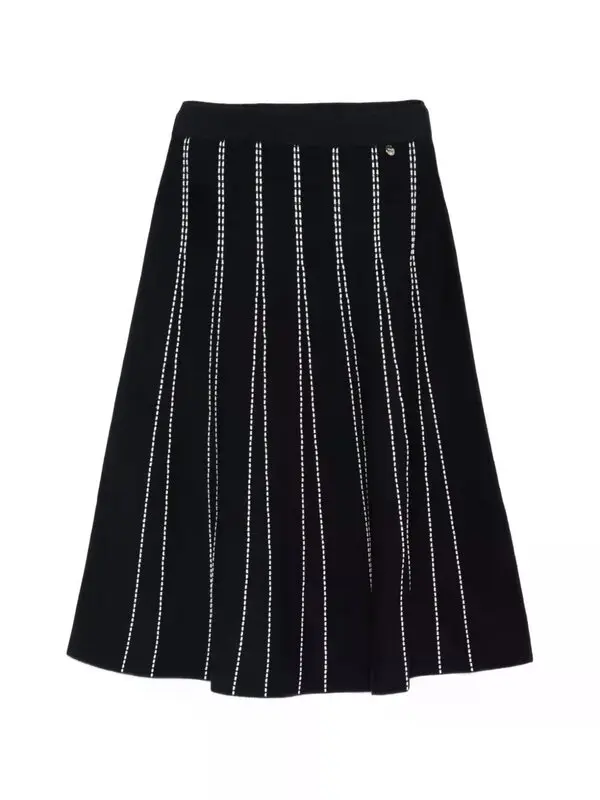 Liu Jo Striped A-line Skirt - Blue