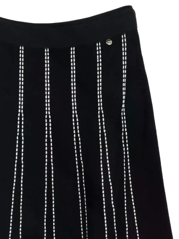 Liu Jo Striped A-line Skirt - Blue