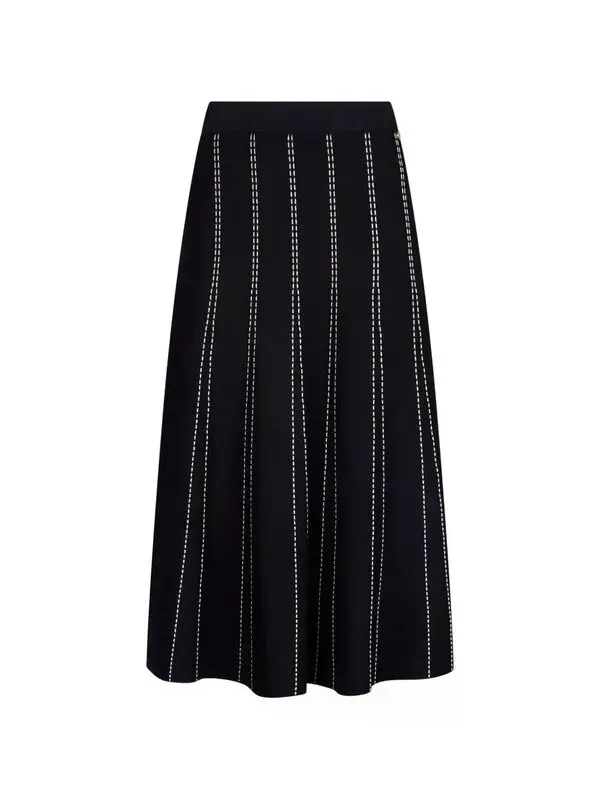 Liu Jo Striped A-line Skirt - Blue
