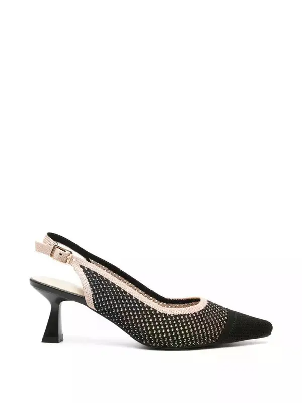 KEYS Pointed-toe Slingback Pumps - Black