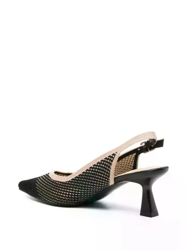 KEYS Pointed-toe Slingback Pumps - Black