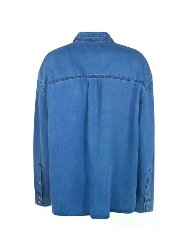 7 For All Mankind Military Pocket Shirt - Blue