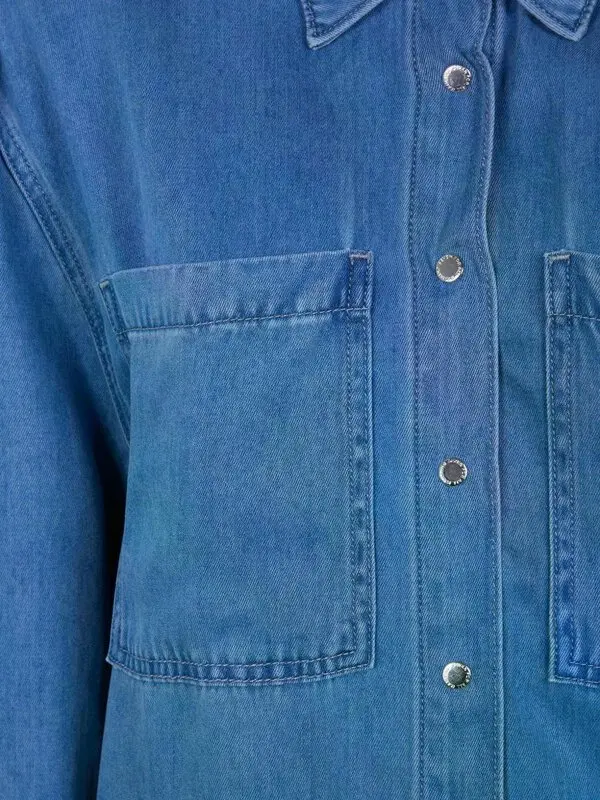 7 For All Mankind Military Pocket Shirt - Blue