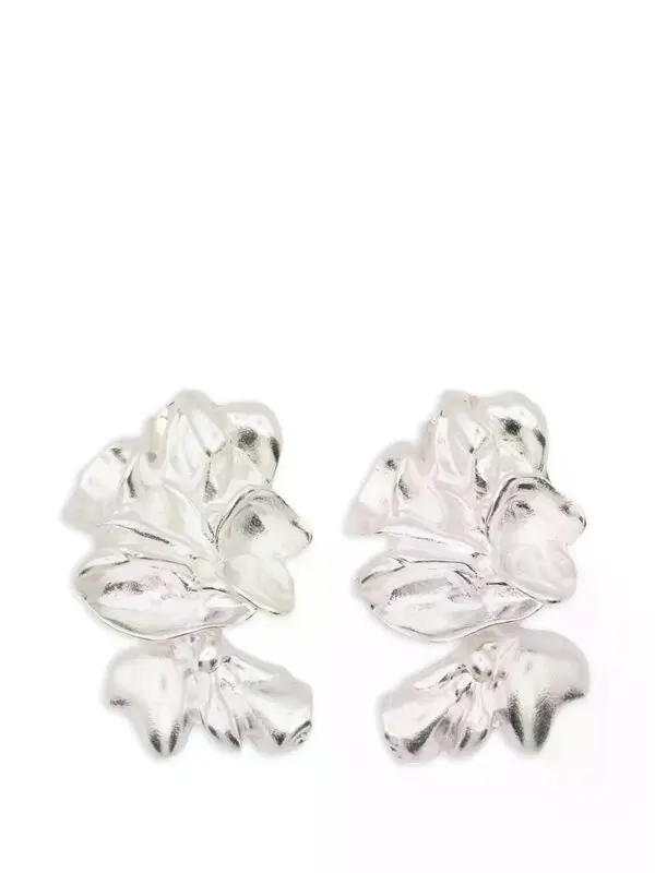 Completedworks Floral Drop Earrings - Silver