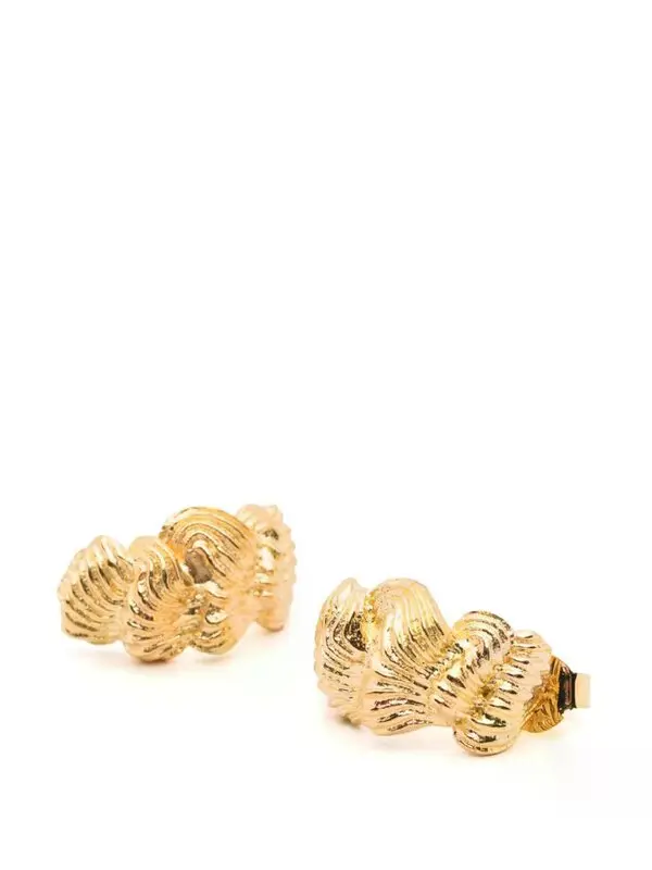 Completedworks Ruffled Earrings - Gold