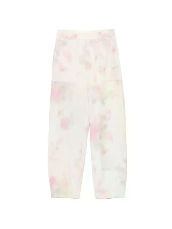 Moschino Floral-print Trousers - Pink