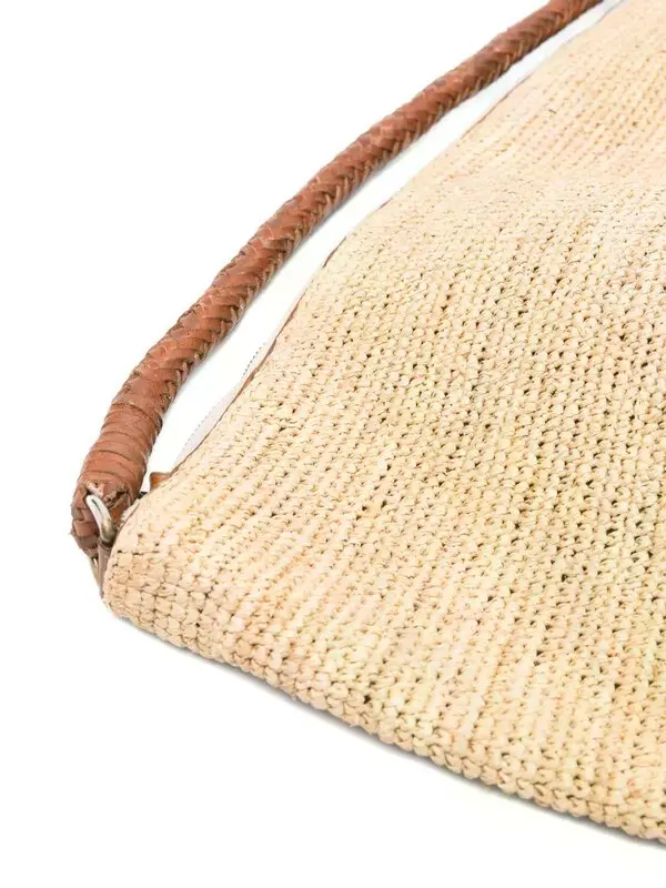 IBELIV Utopia Crocheted Raffia Shoulder Bag - Neutrals