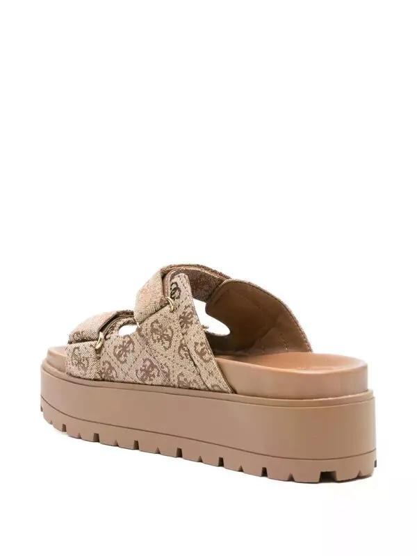 Guess Logo Platform Sandals