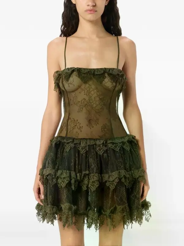 Blumarine Ruffled Mini Dress