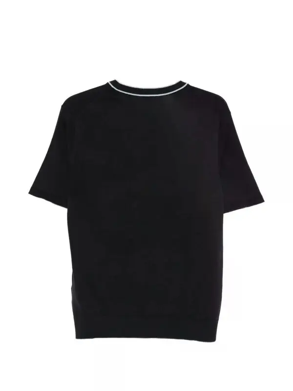 Paul Smith Logo-embroidered T-shirt - Blue